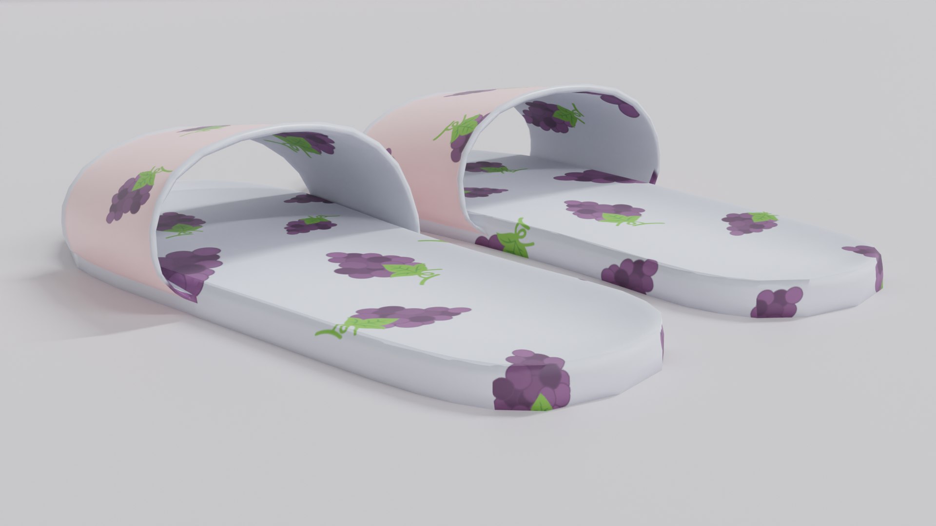 Grapes Slippers Model - TurboSquid 1857604