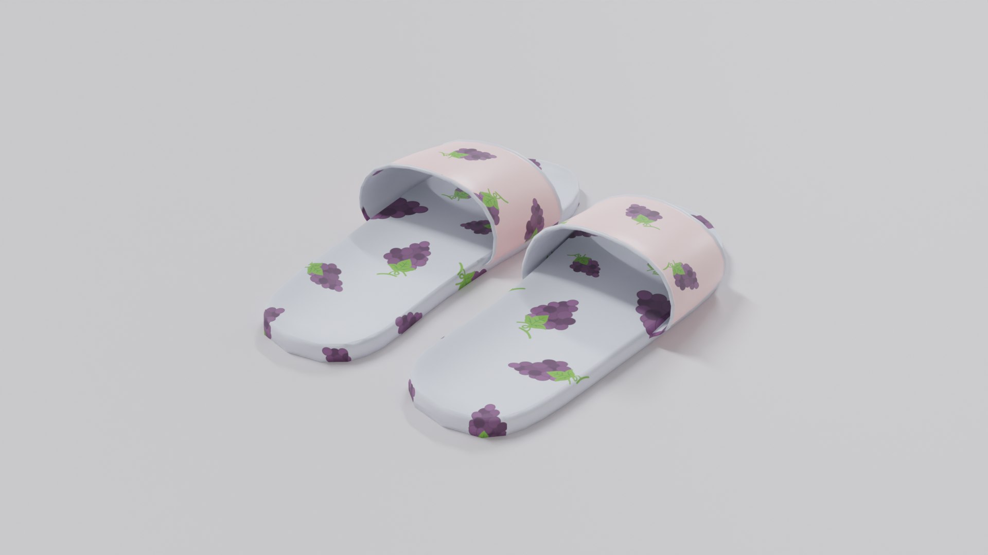 Grapes Slippers Model - TurboSquid 1857604