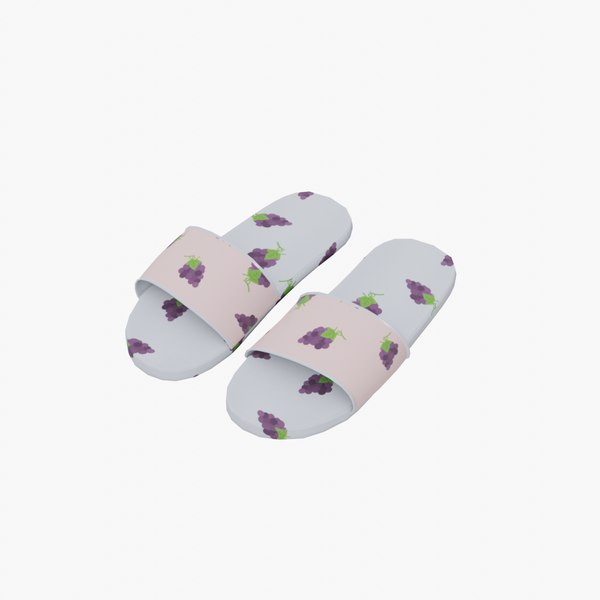 Grapes slippers model - TurboSquid 1857604
