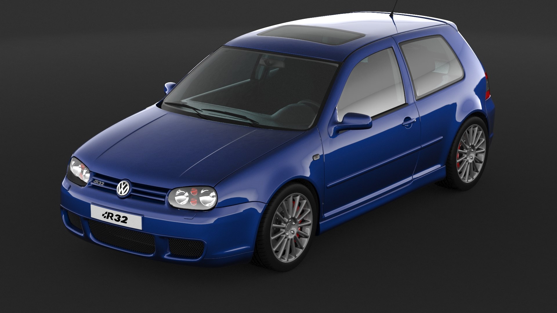 Volkswagen Golf R32 Detailed Interior 3D Model - TurboSquid 1912173