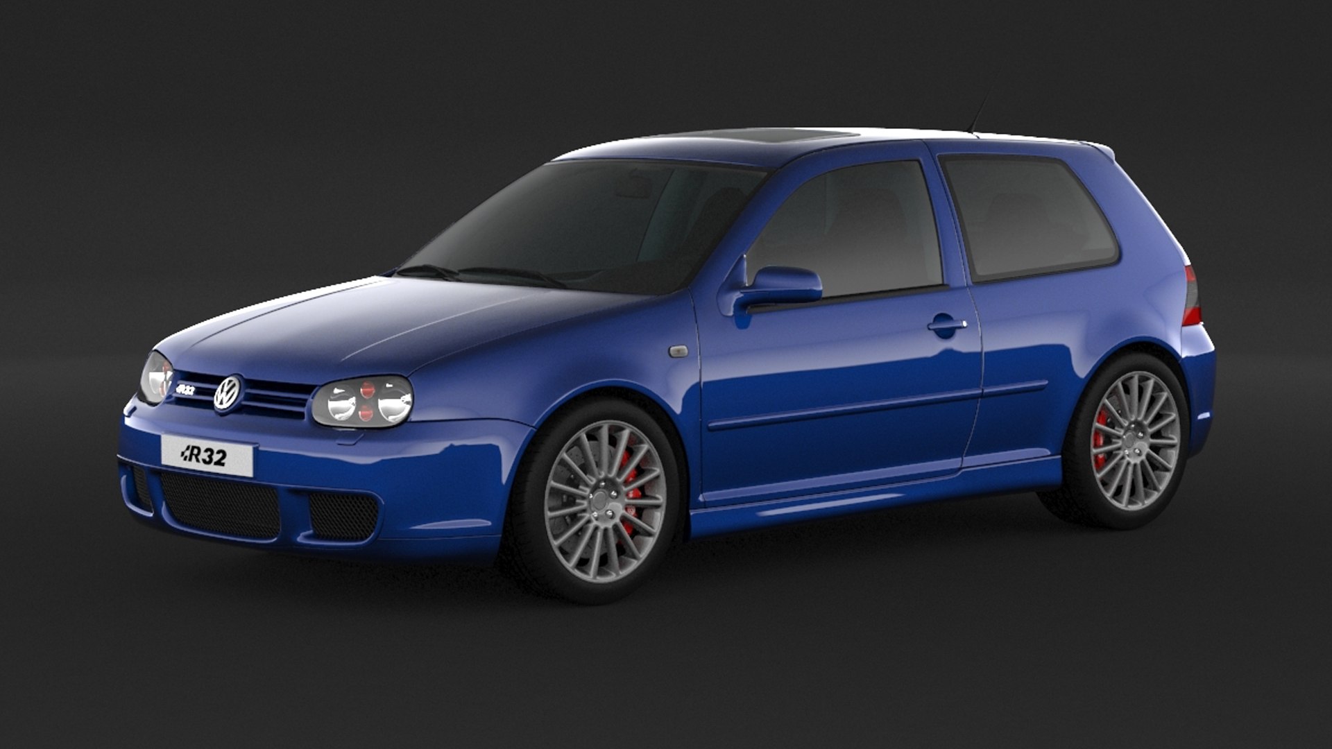 Volkswagen Golf R32 Detailed Interior3D模型 - TurboSquid 1912173
