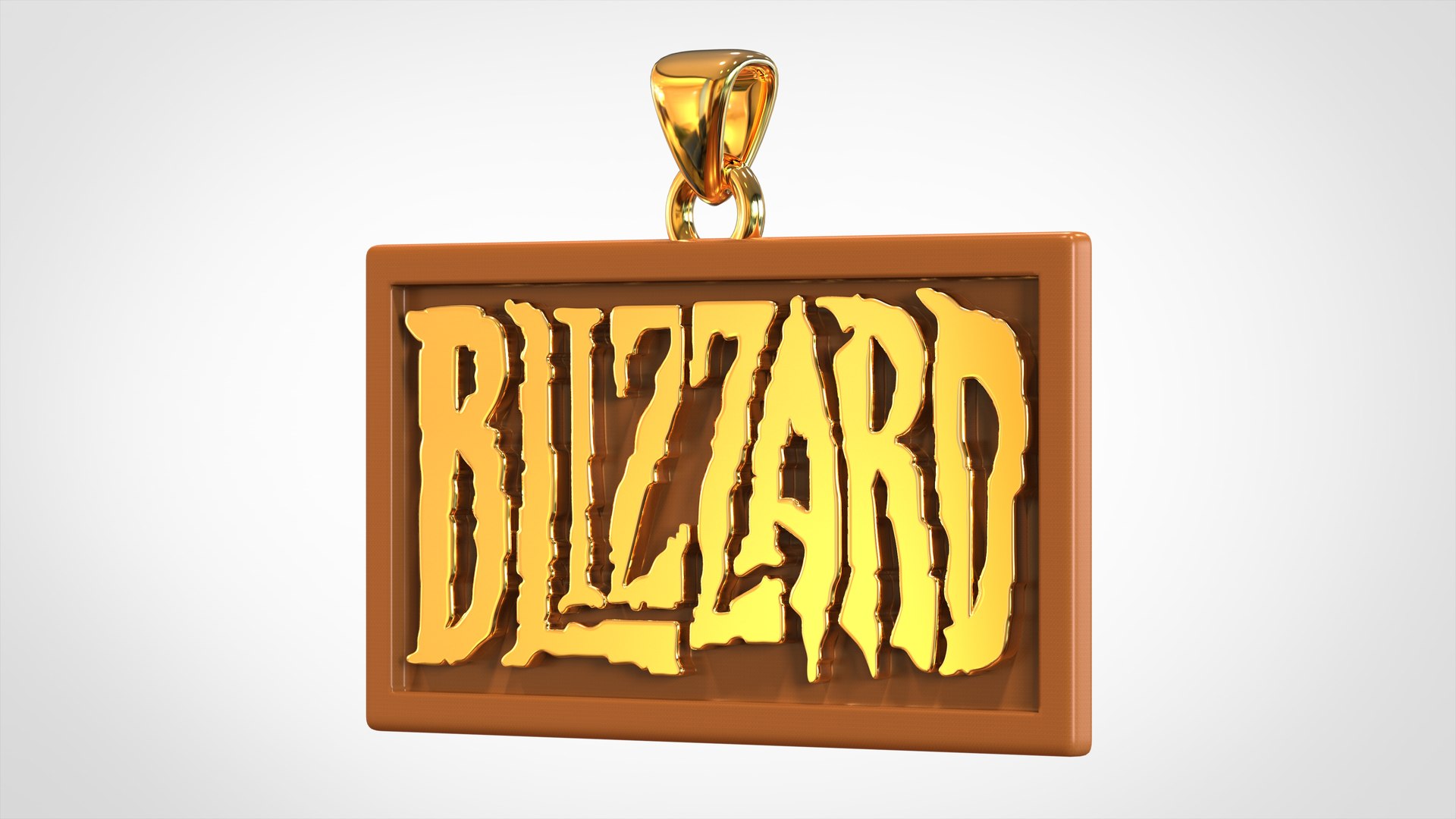 3D Model Blizzard Logo Pendant - TurboSquid 1569308