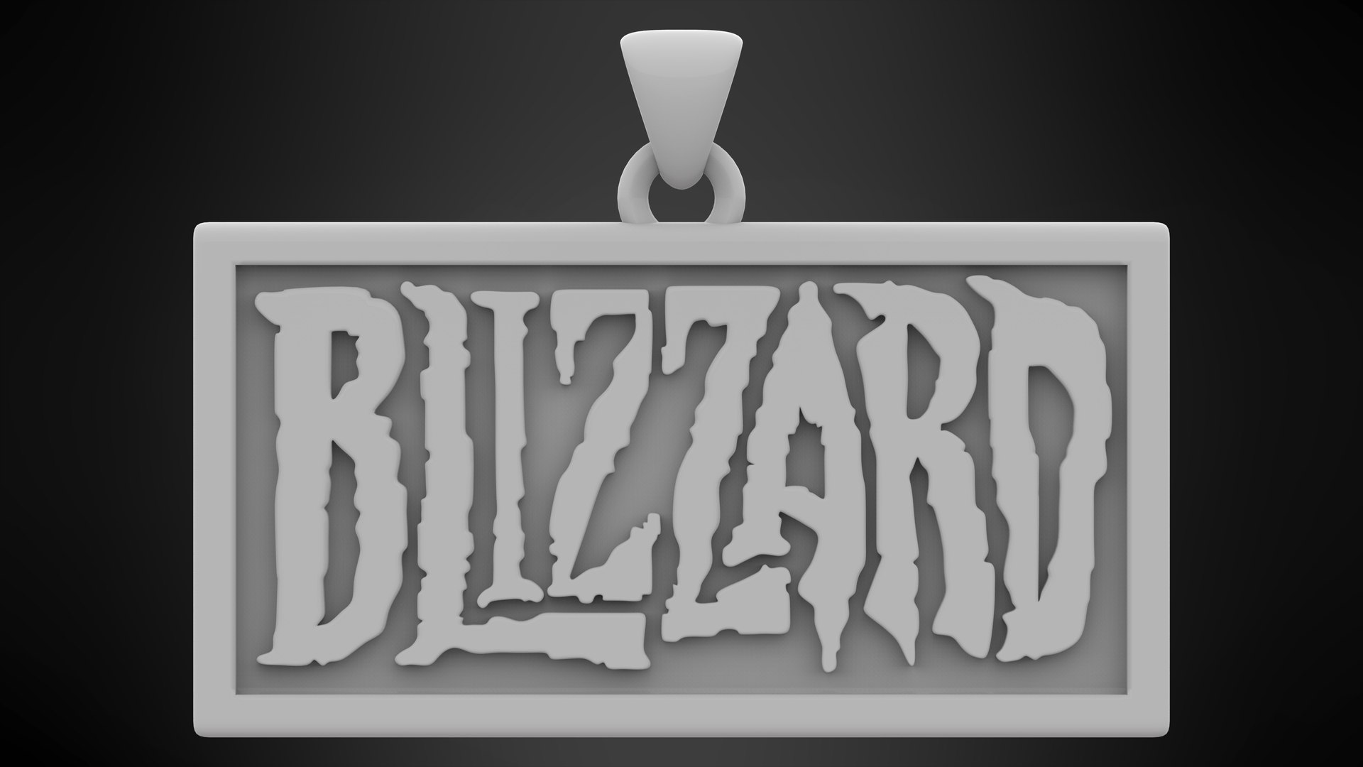 3D Model Blizzard Logo Pendant - TurboSquid 1569308