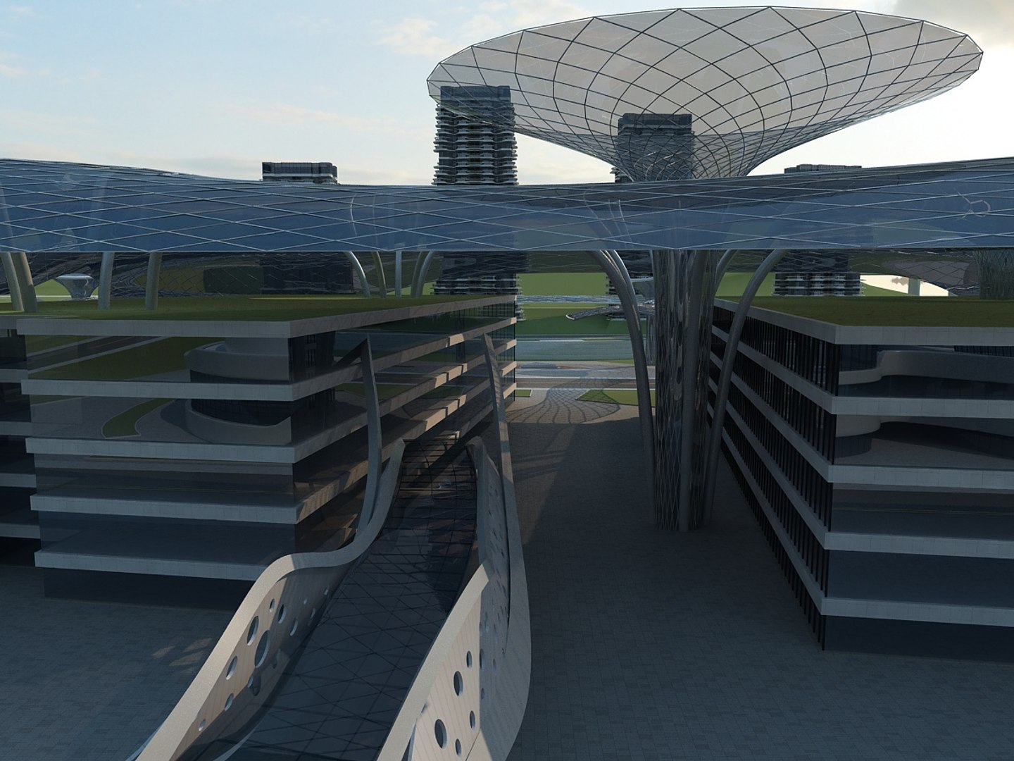 Futuristic Skyscraper 1 3D Model - TurboSquid 1900145