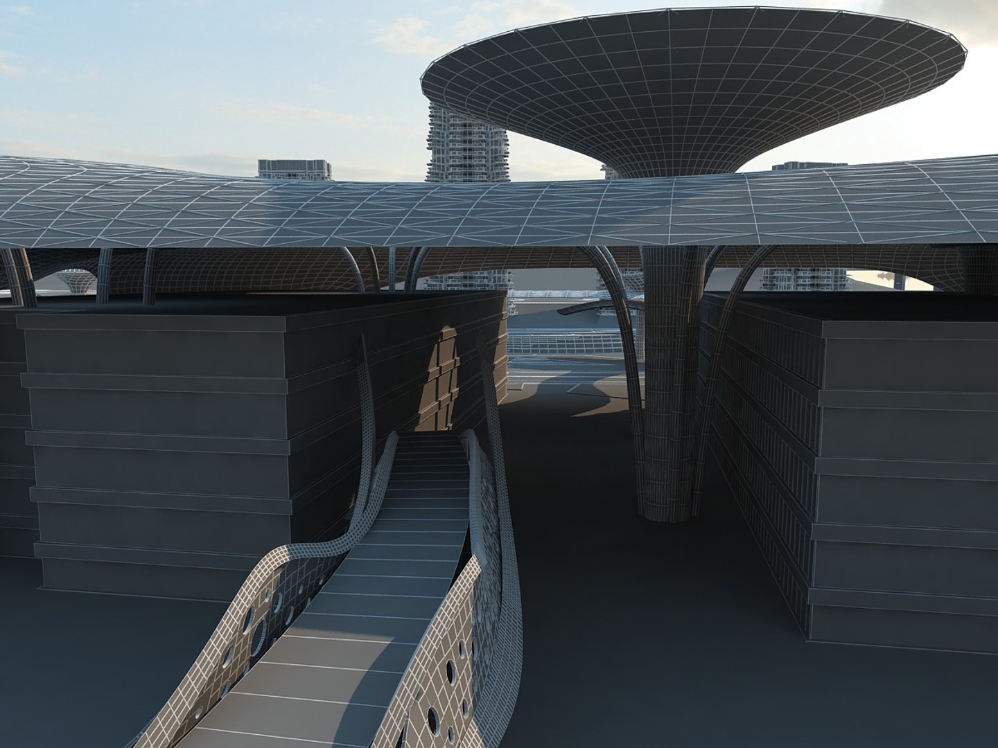 Futuristic Skyscraper 1 3D Model - TurboSquid 1900145