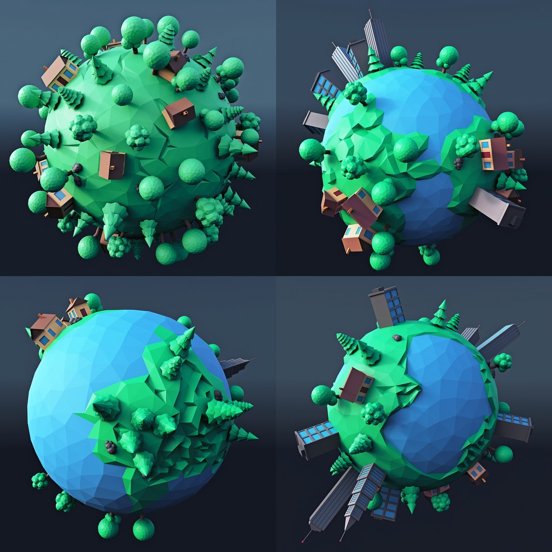 Cartoon Planets 3D Model - TurboSquid 1399470