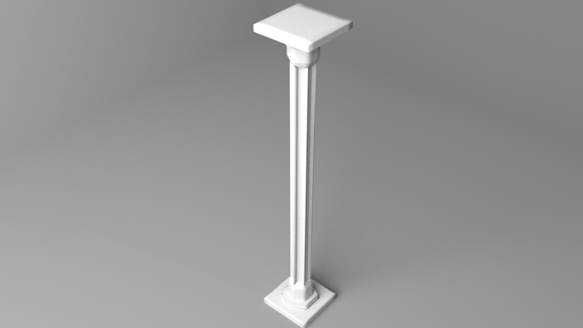 Pillar Octagon 4 3D Model - TurboSquid 1572677