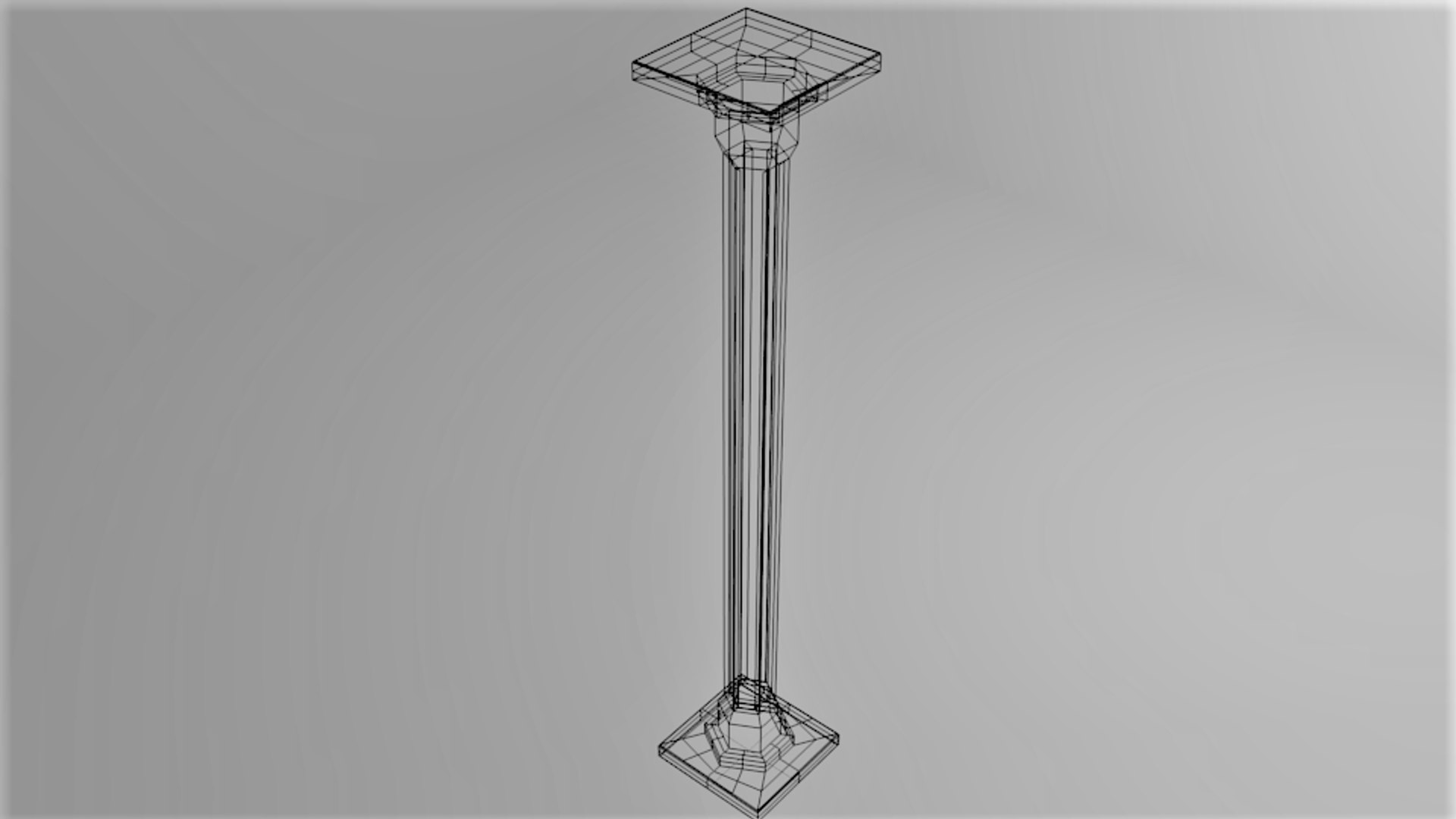 Pillar Octagon 4 3D Model - TurboSquid 1572677