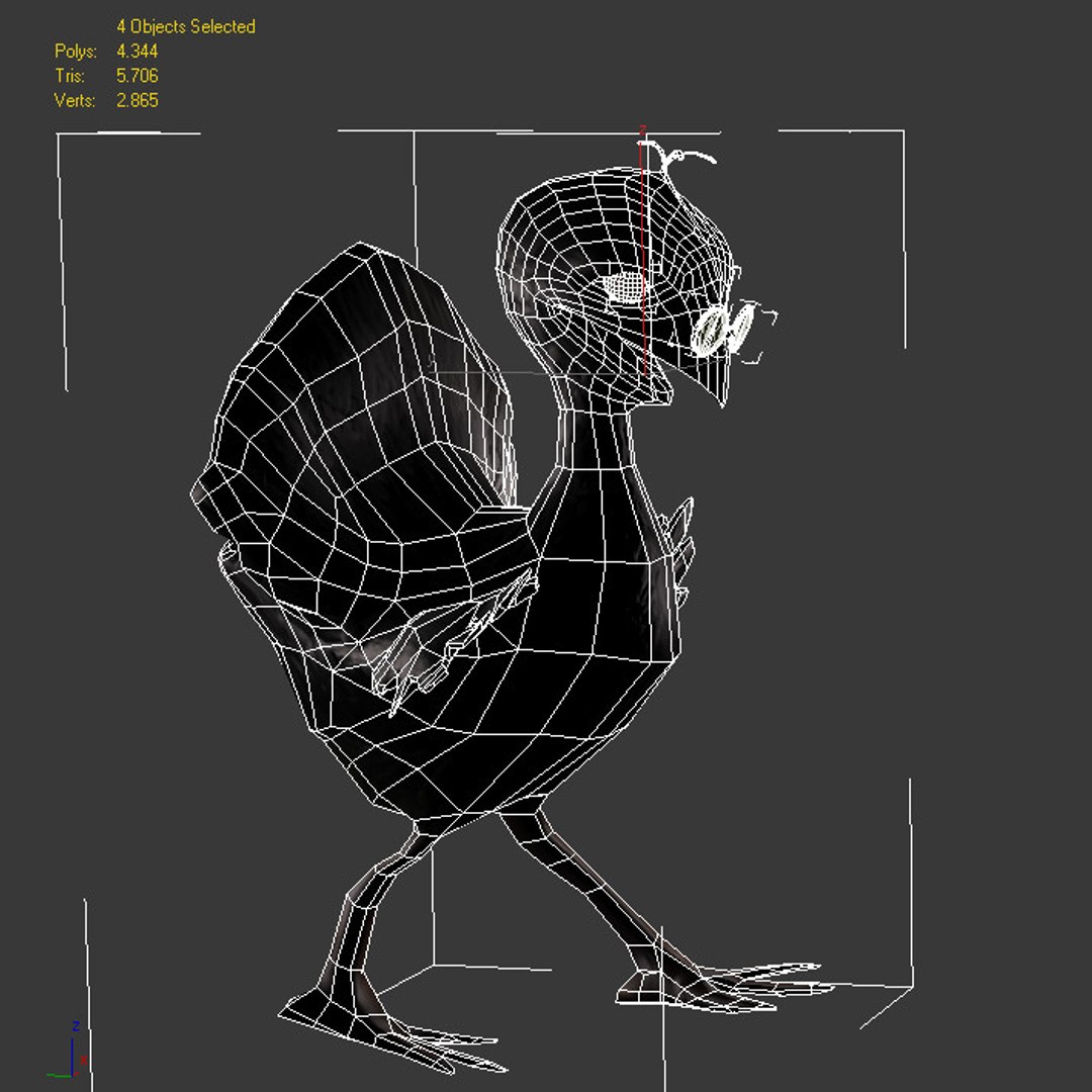 3d Old Bird Animation