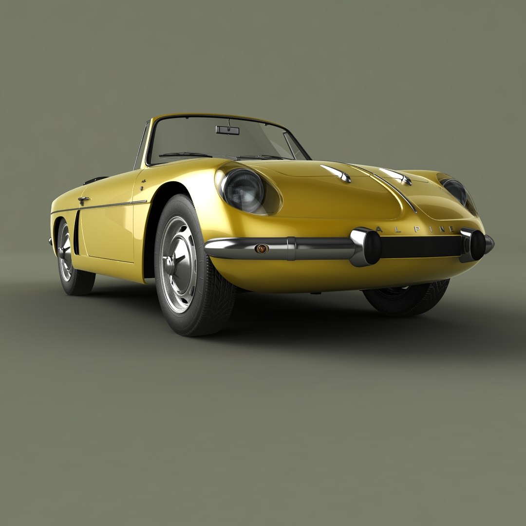 1961 Renault Alpine A108 3D - TurboSquid 1325637