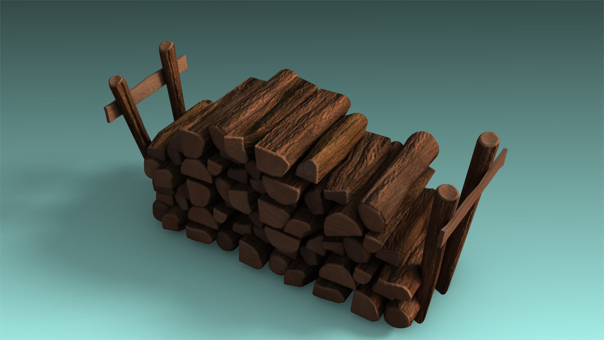 3D Low-poly Firewood - TurboSquid 1633531