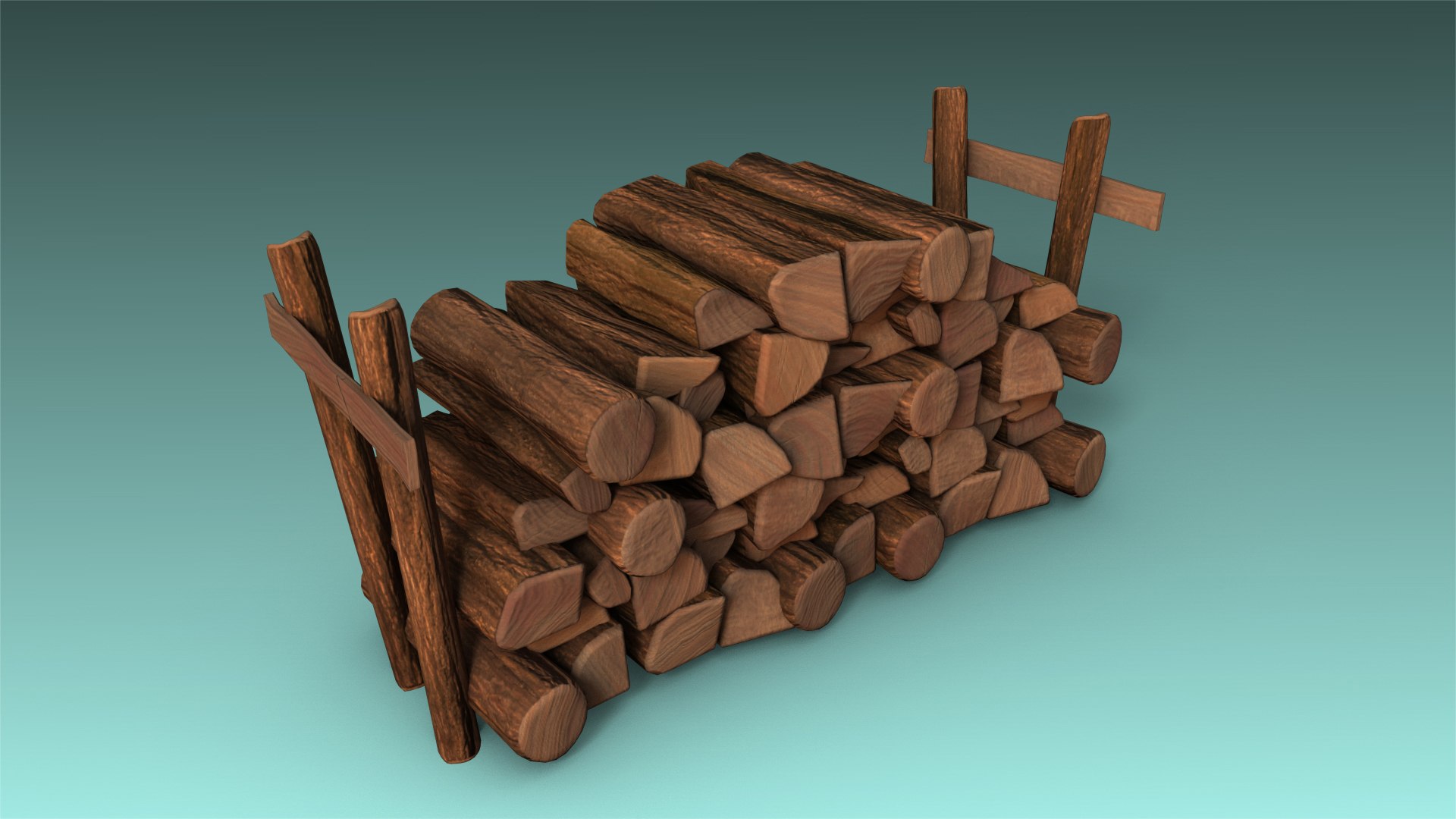 3D Low-poly Firewood - TurboSquid 1633531