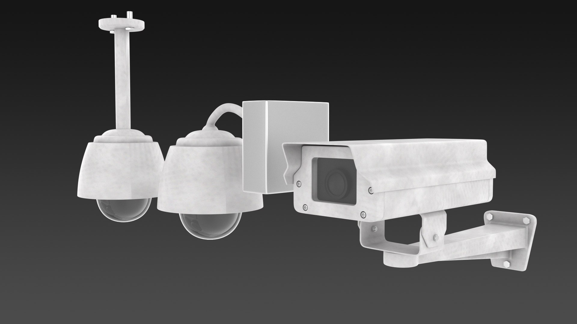 3d model security camera
