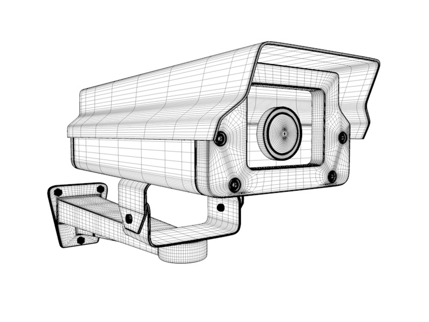 3d model security camera