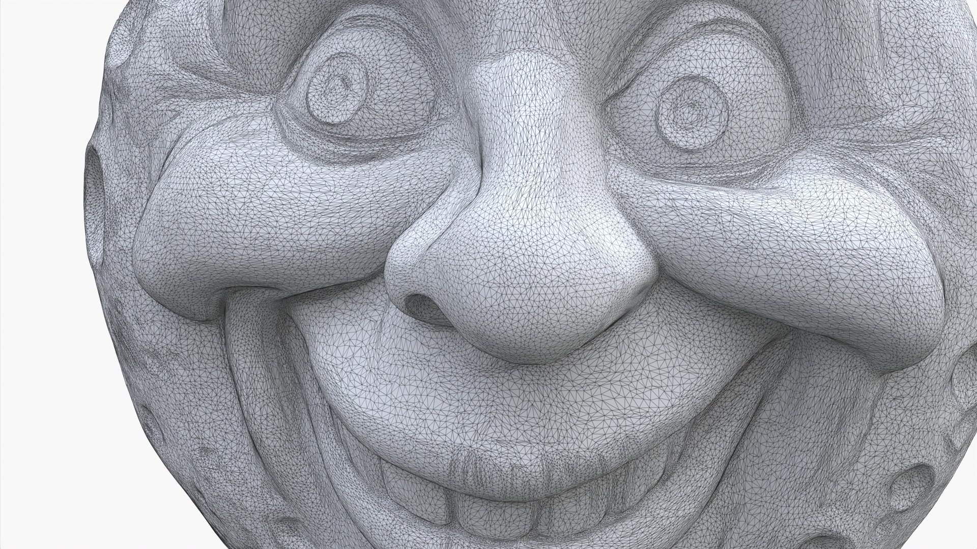 3D Moon Face 2 Model - TurboSquid 2214443