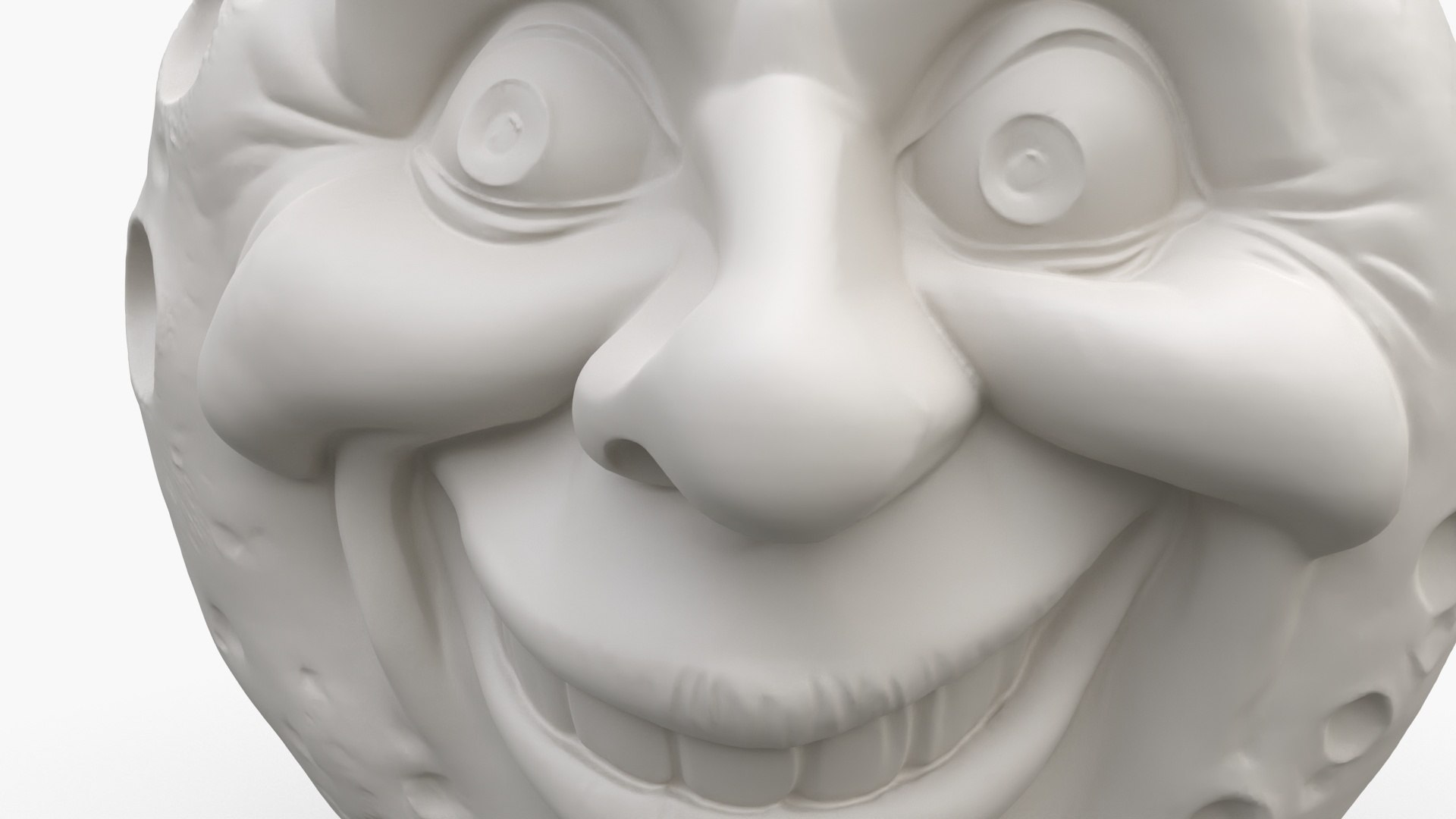 3D Moon Face 2 Model - TurboSquid 2214443