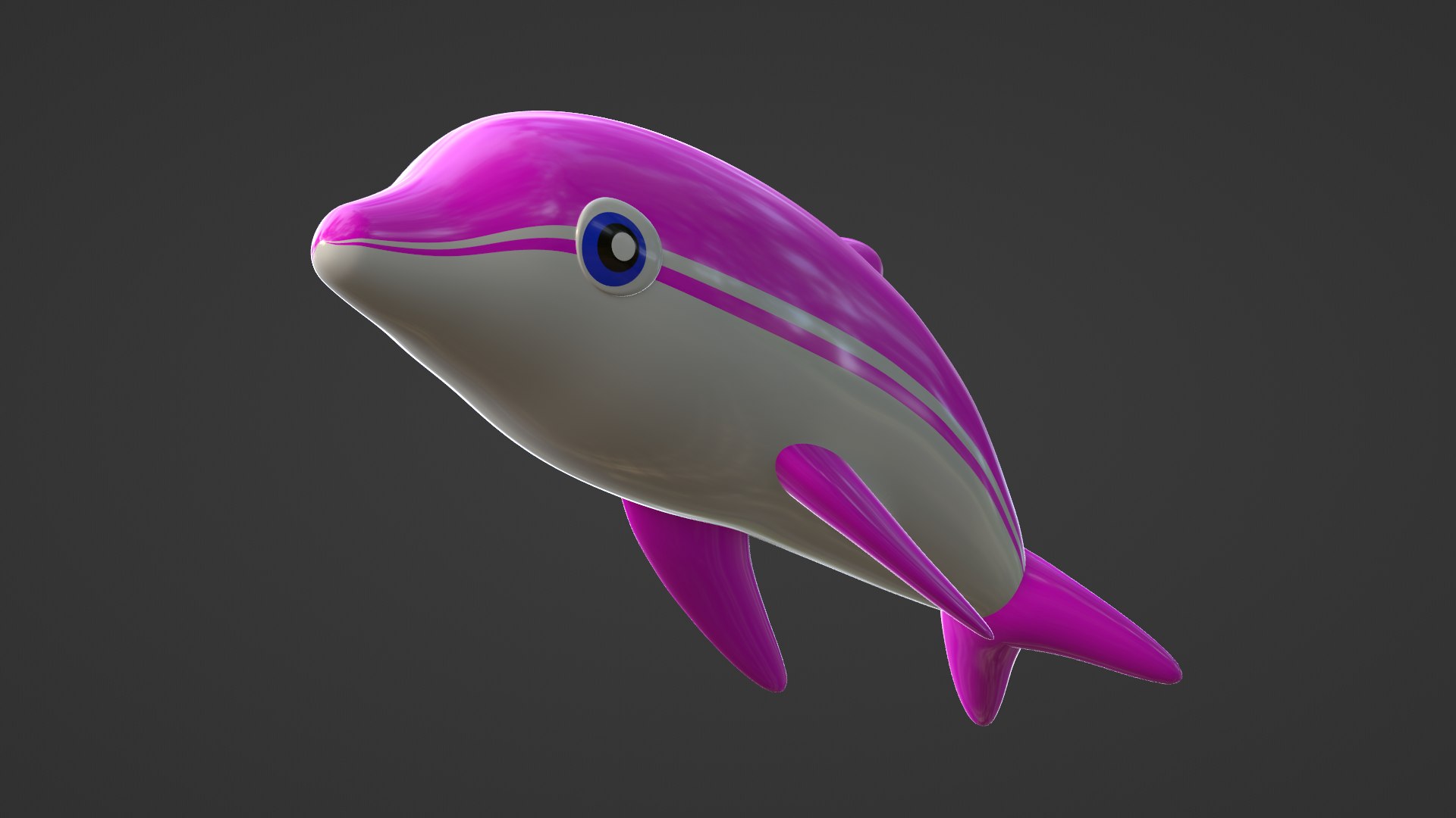 3D Inflatable Dolphin Pink - TurboSquid 1925071