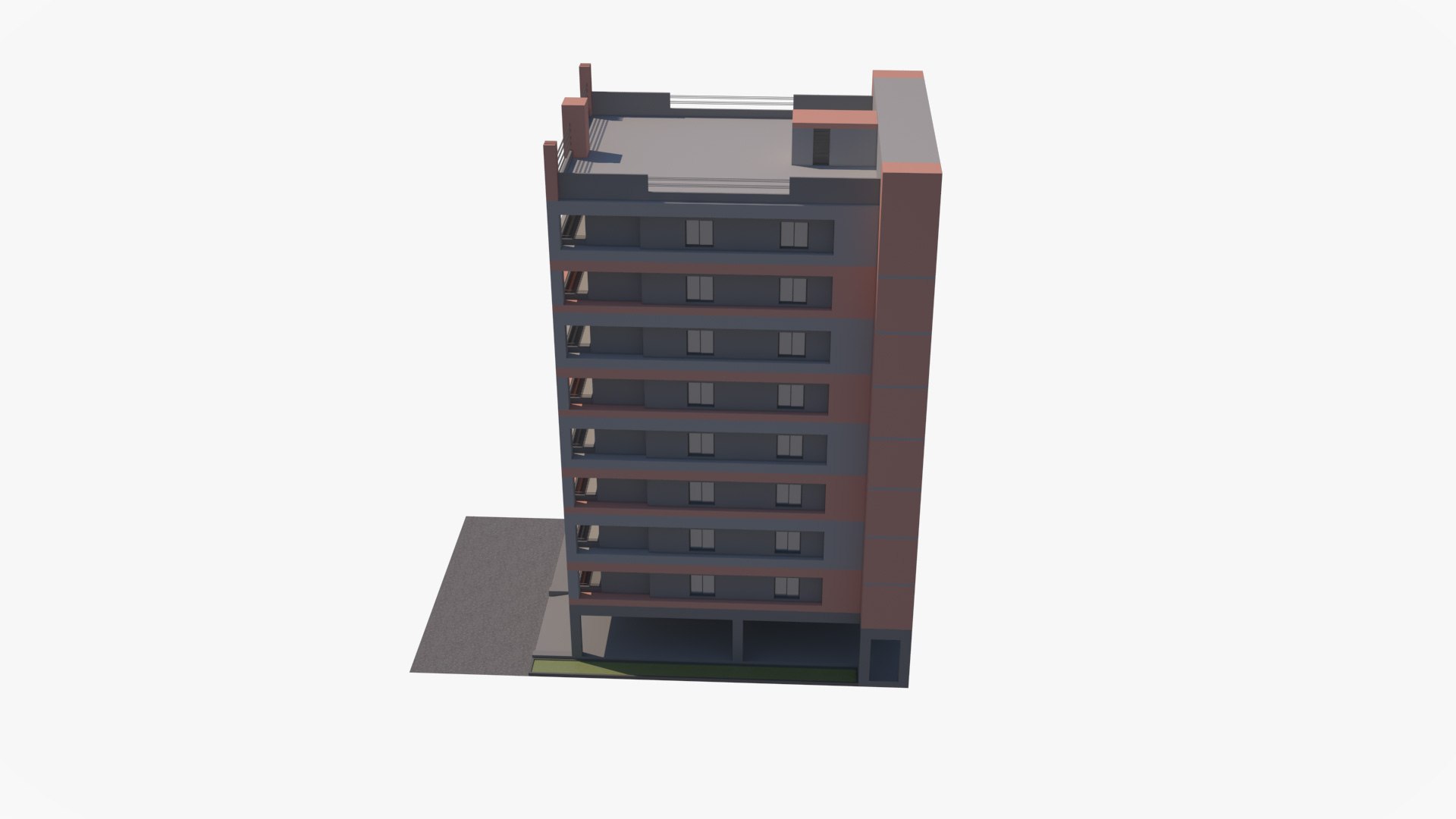 3D Building 35 Model - TurboSquid 2097436