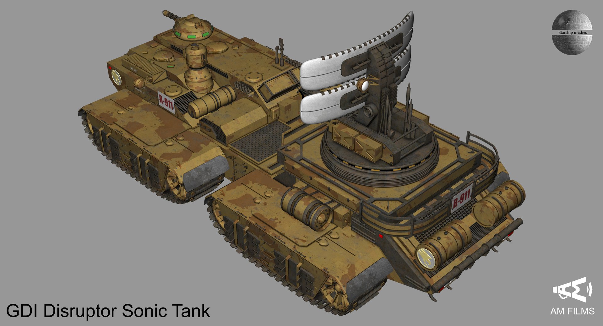 3D GDI Disruptor - TurboSquid 1823576