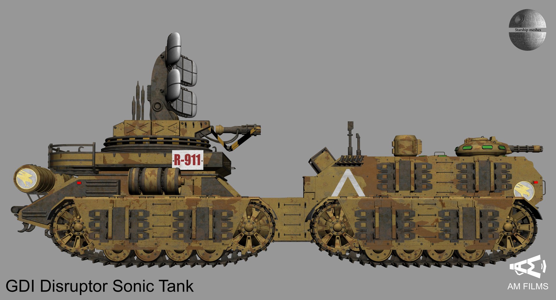 3D GDI Disruptor - TurboSquid 1823576