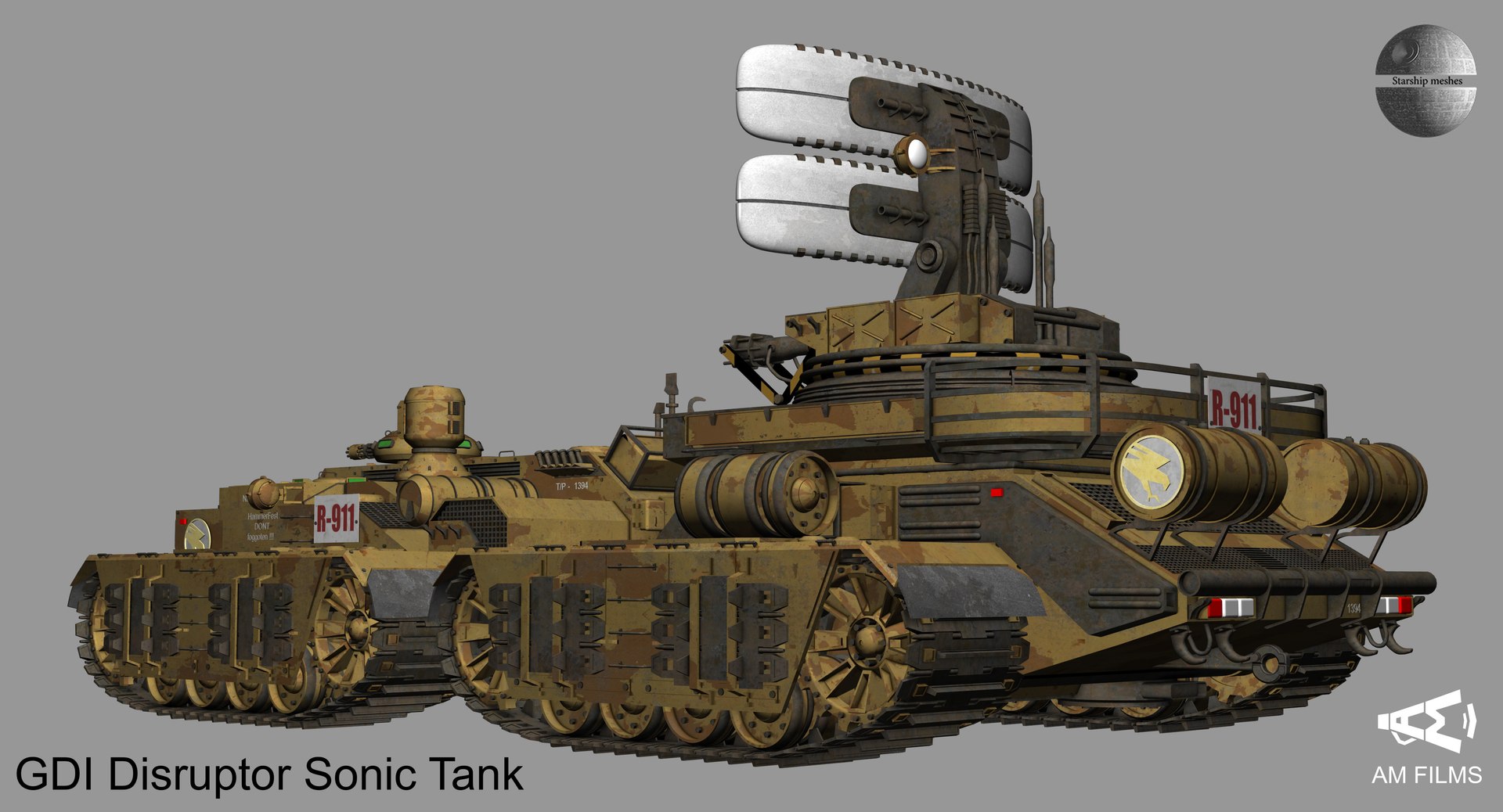 3D GDI Disruptor - TurboSquid 1823576