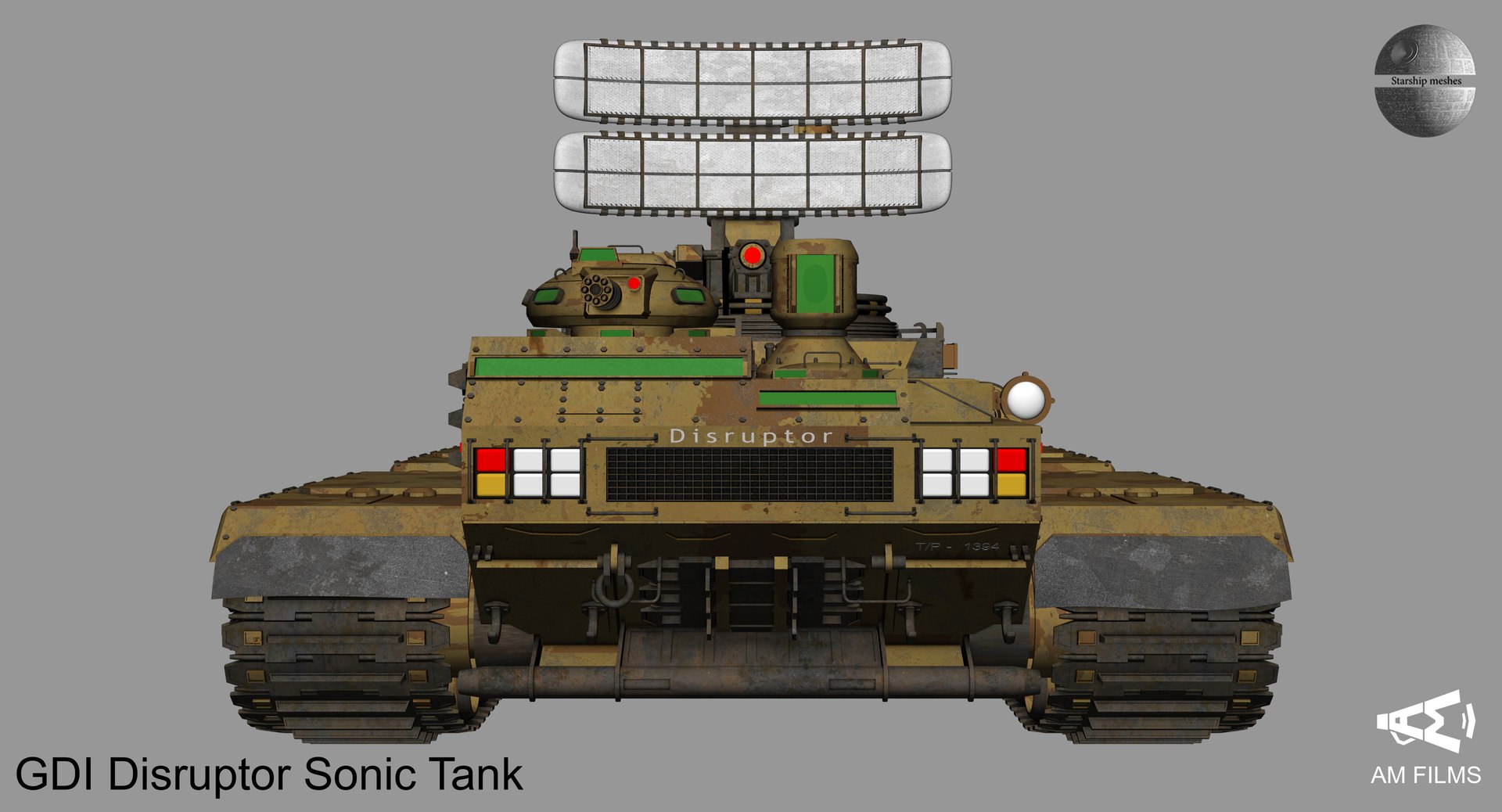 3D GDI Disruptor - TurboSquid 1823576