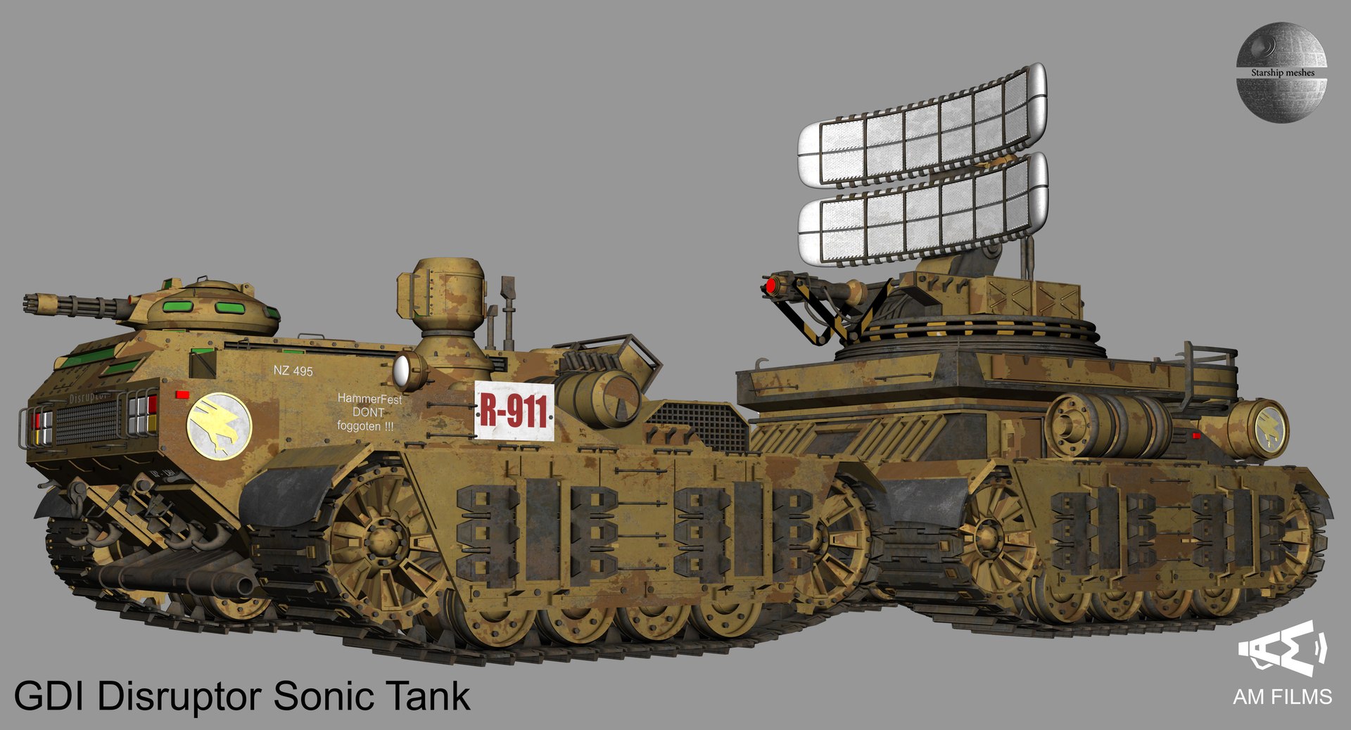 3D GDI Disruptor - TurboSquid 1823576