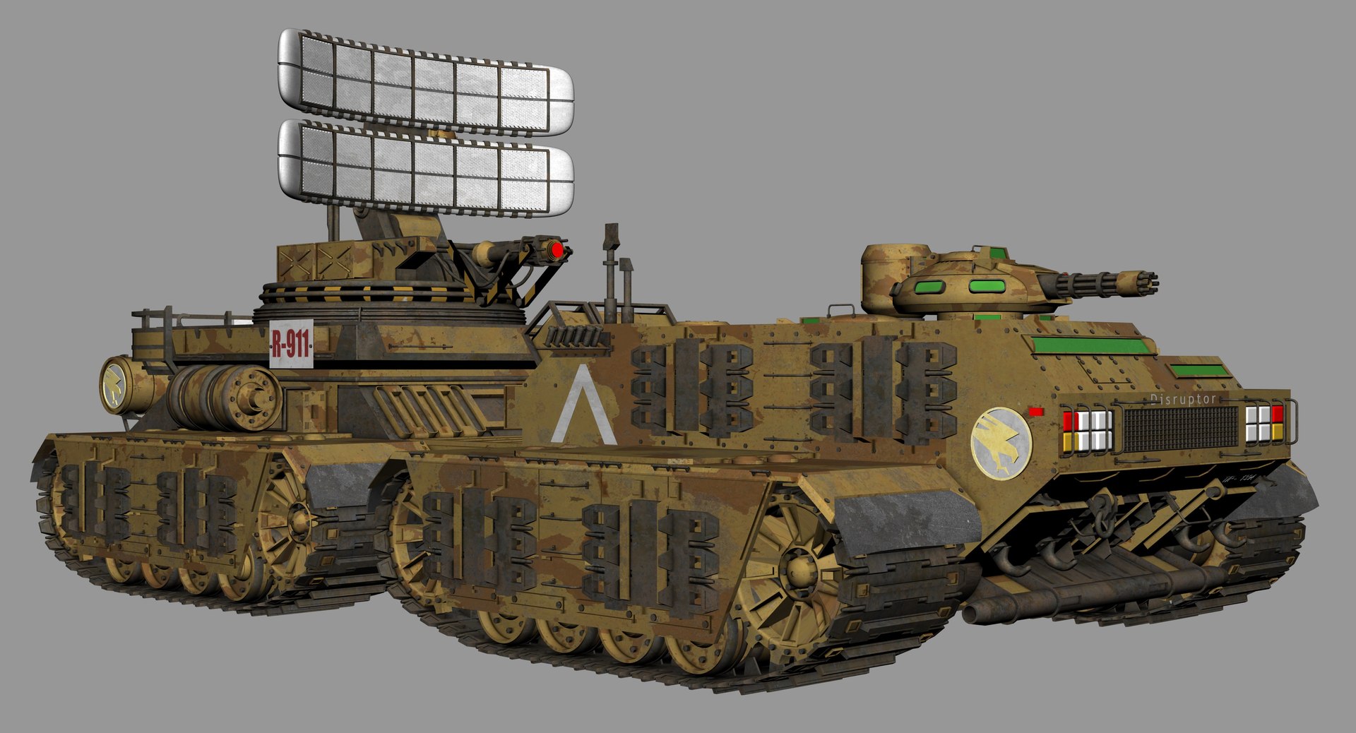 3D GDI Disruptor - TurboSquid 1823576