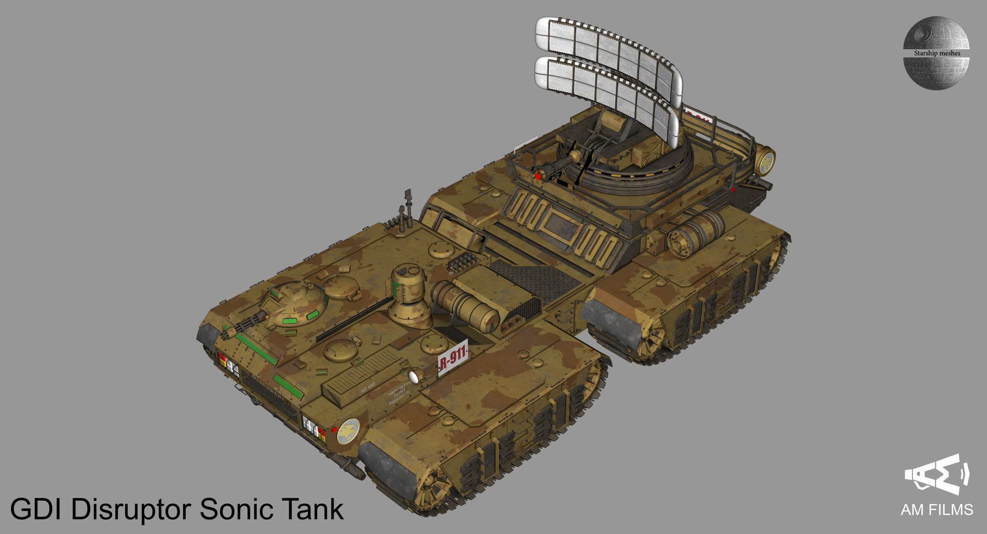 3D GDI Disruptor - TurboSquid 1823576