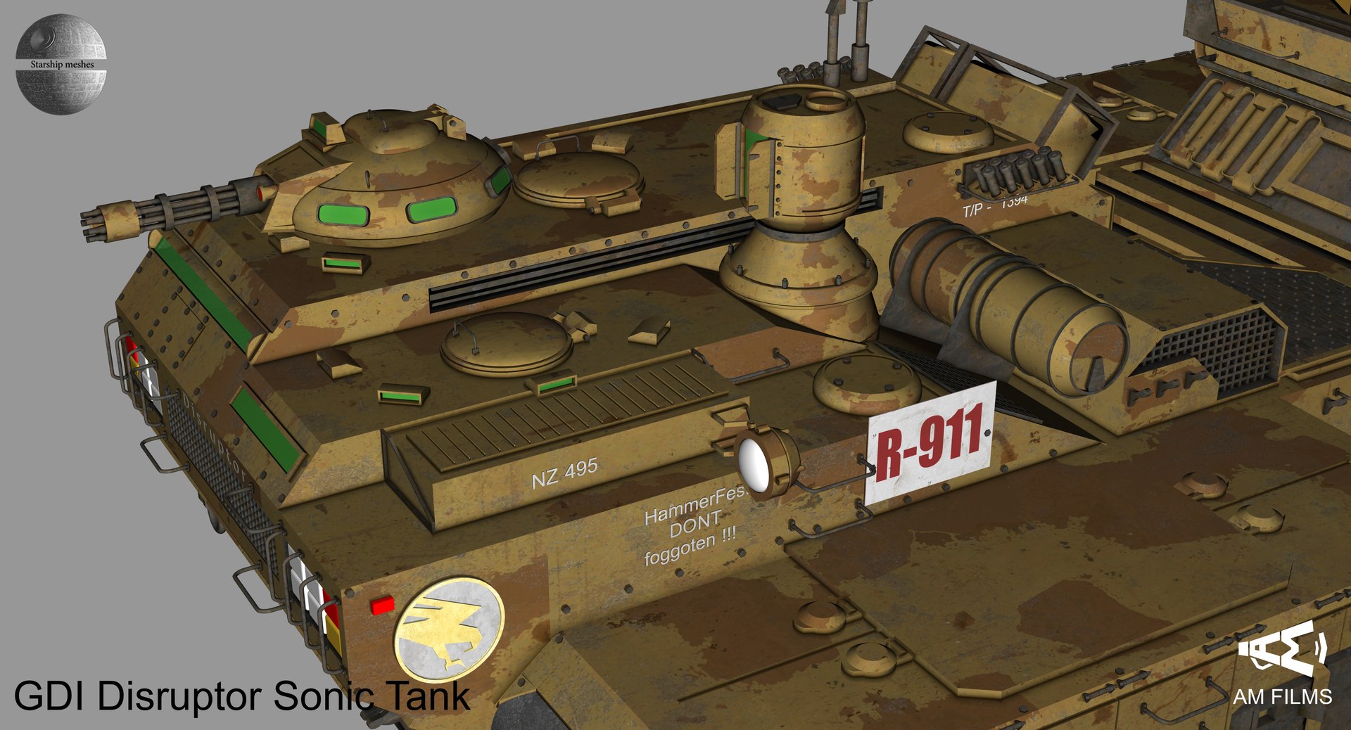 3D GDI Disruptor - TurboSquid 1823576