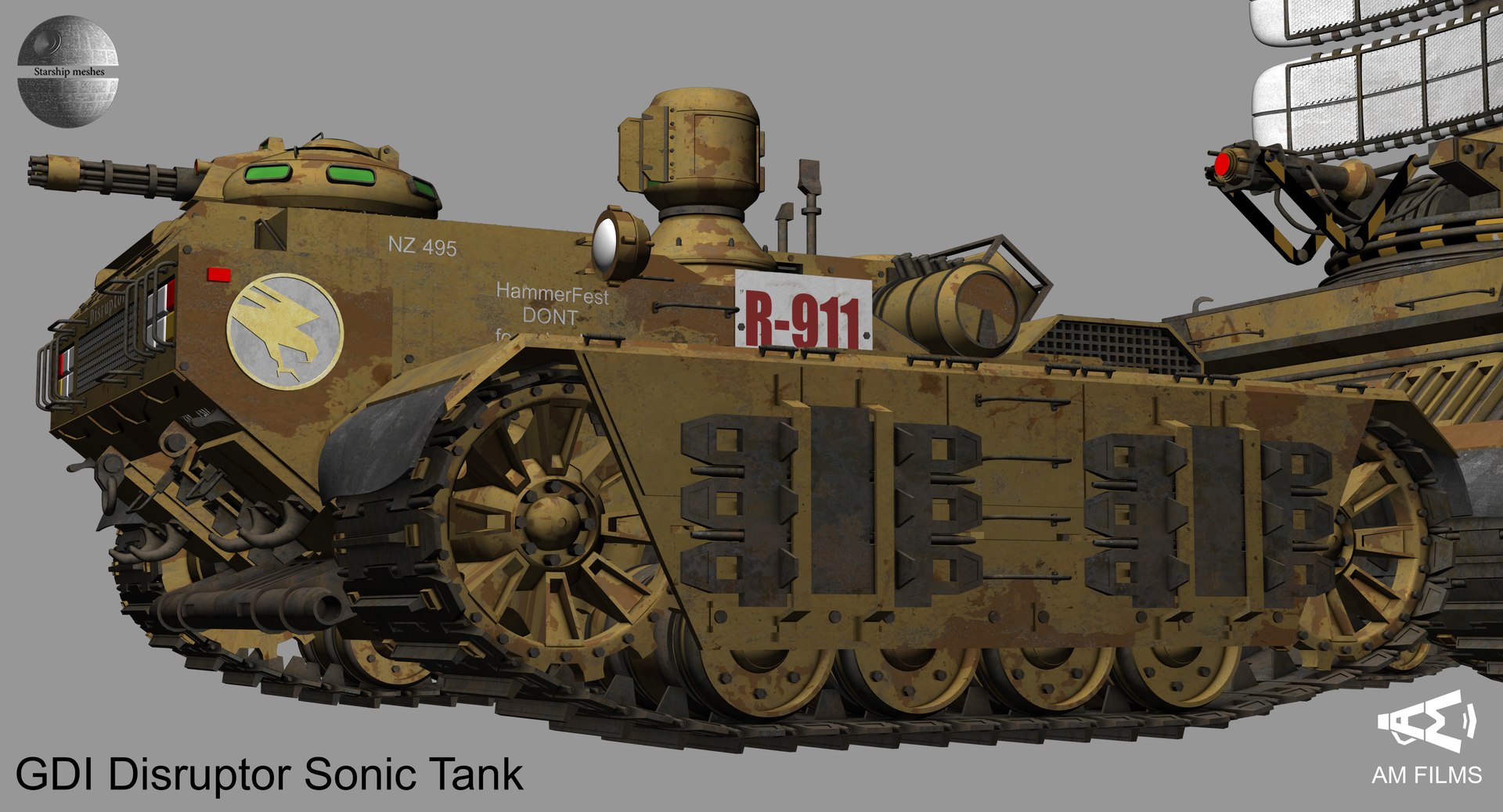 3D GDI Disruptor - TurboSquid 1823576