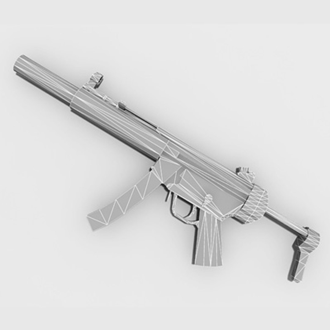 3d Model 6 Weapons Pack Rifles