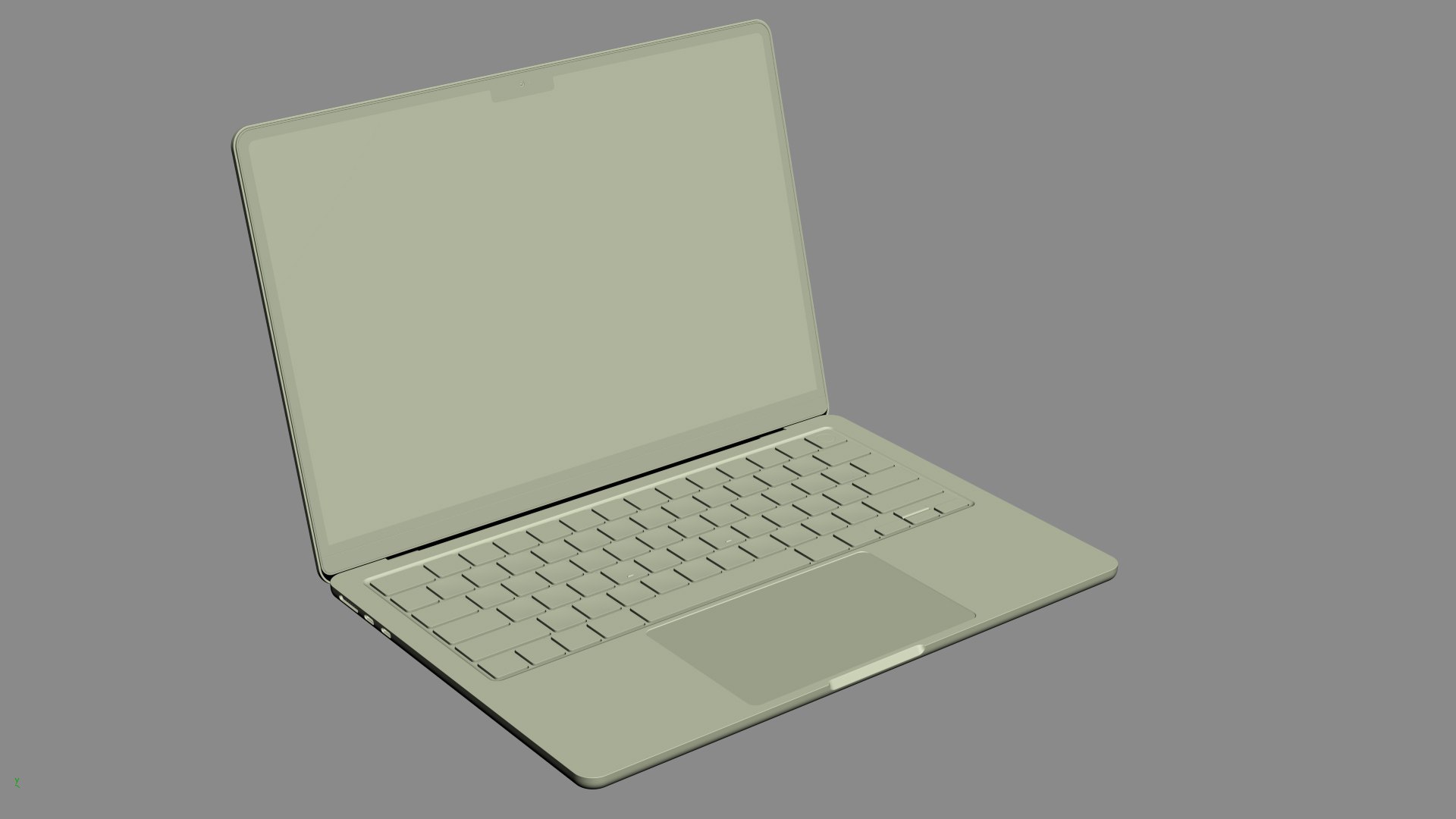 3D Model Apple MacBook Air Silver 2022 M2 Chip - TurboSquid 1965345