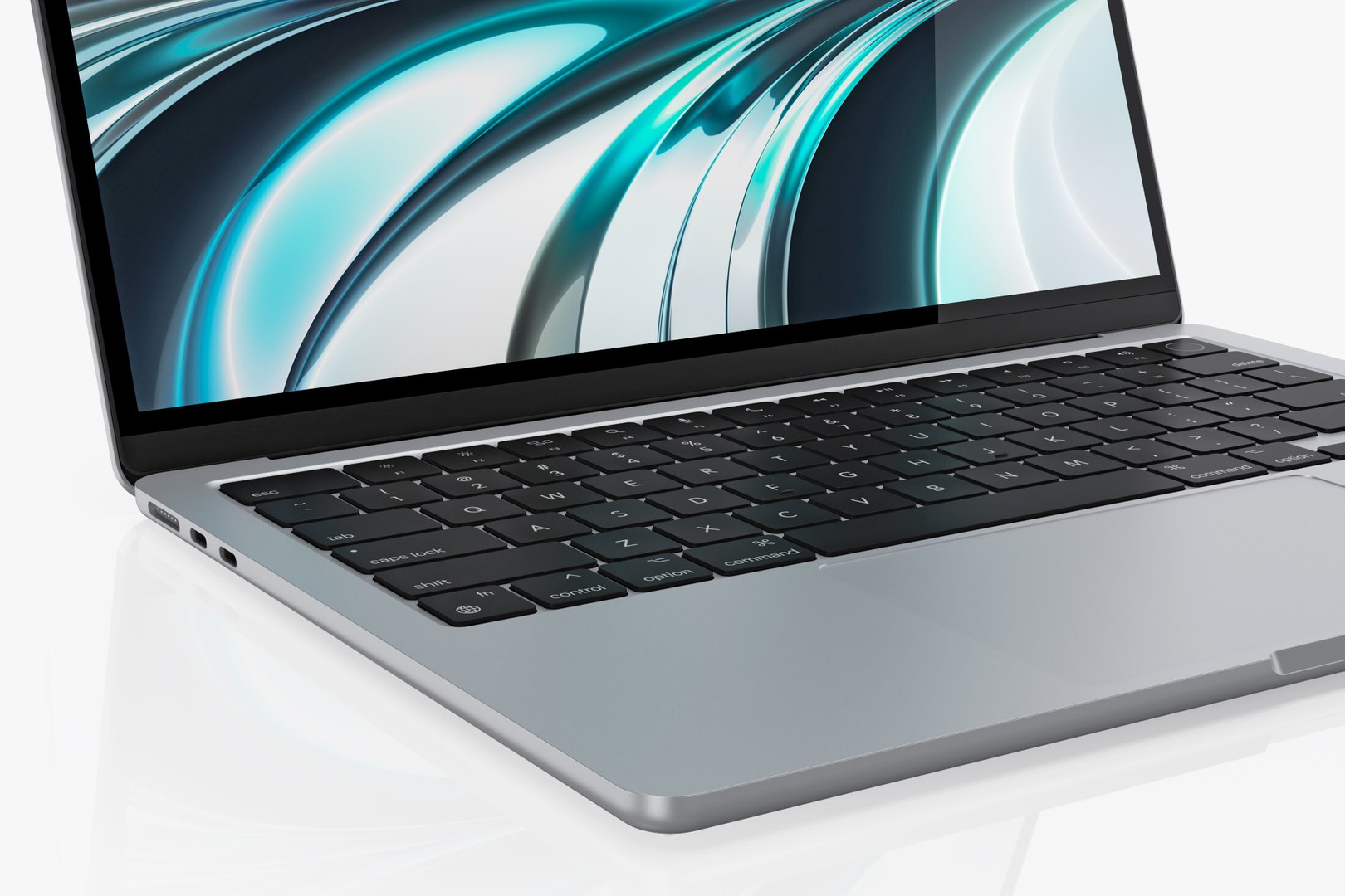 3D Model Apple MacBook Air Silver 2022 M2 Chip - TurboSquid 1965345