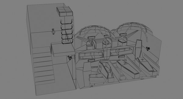 3d crypt historical model