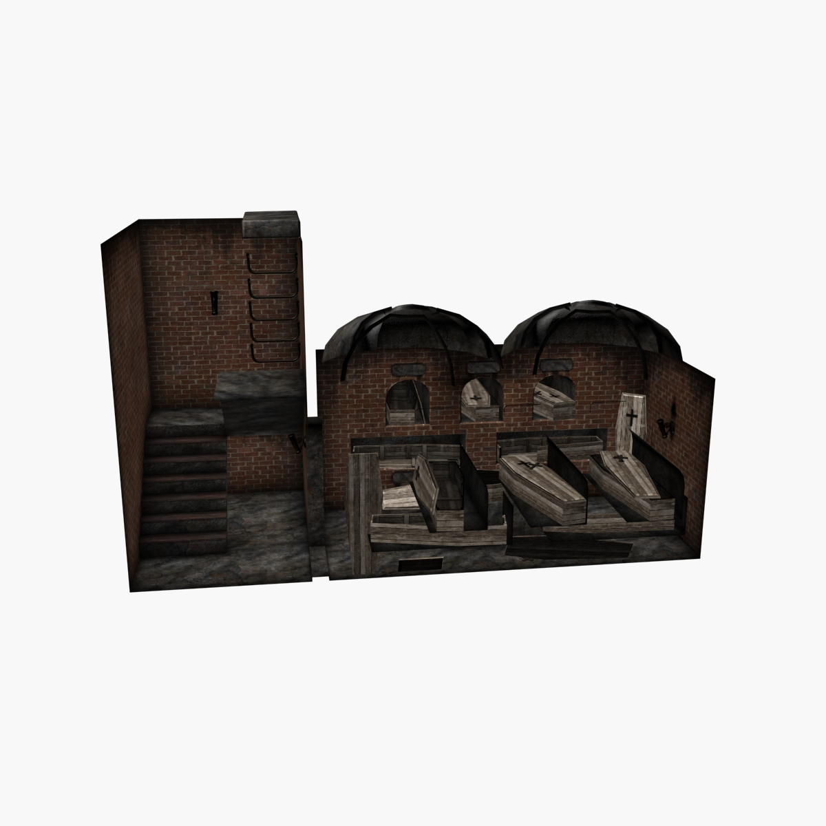3d crypt historical model