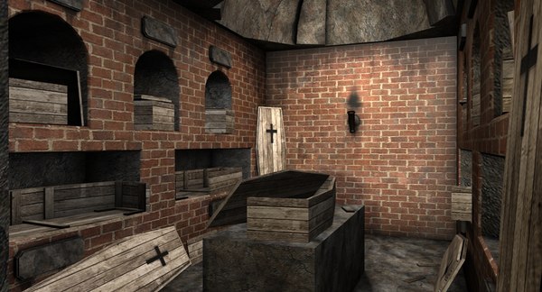 3d crypt historical model