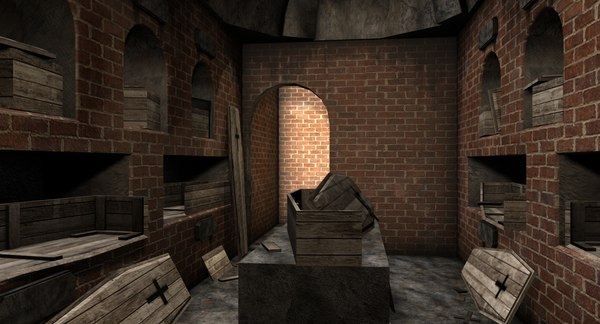 3d crypt historical model