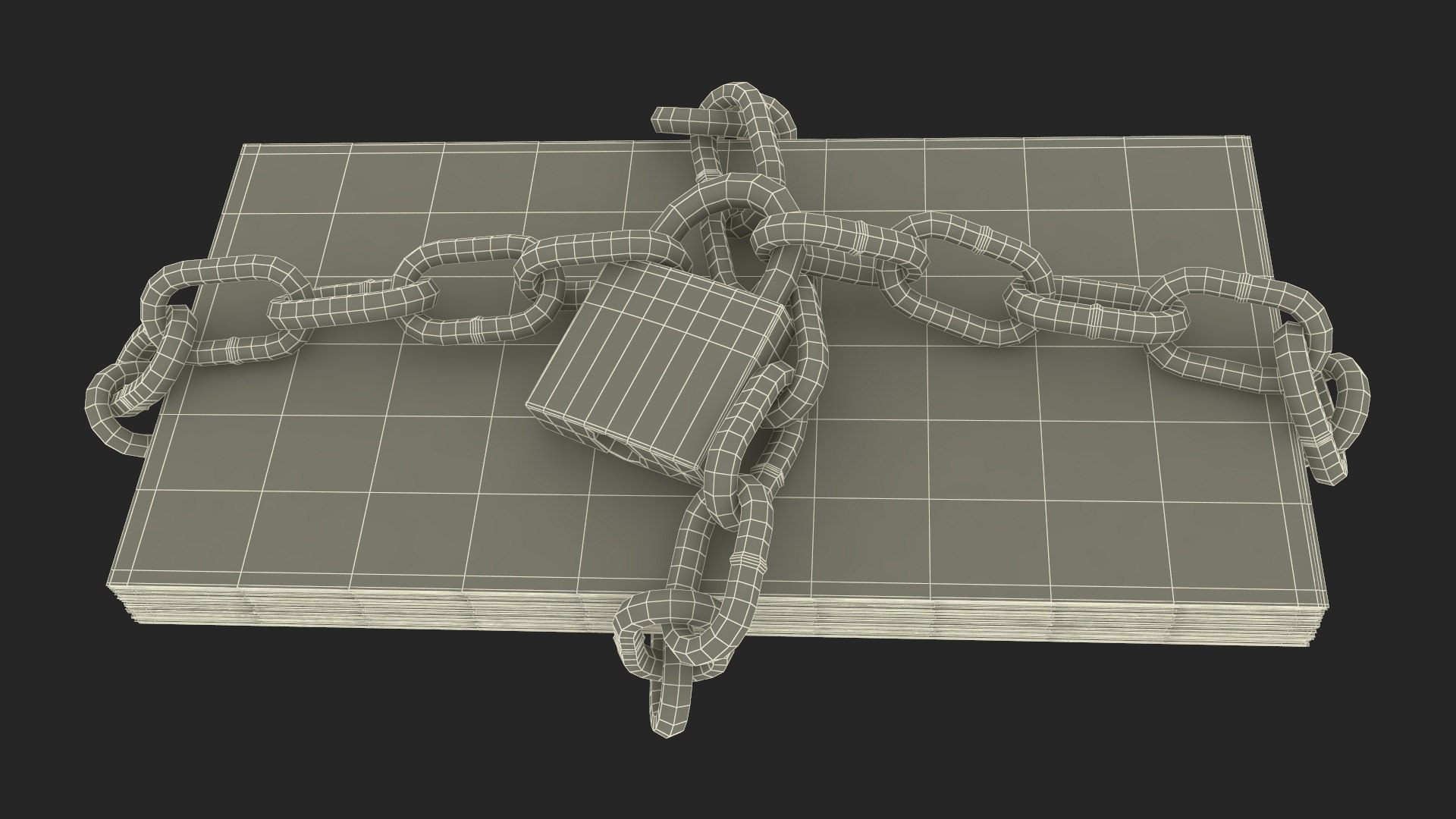 3D Model Bundle Of Euro Bills In Chain - TurboSquid 2265669