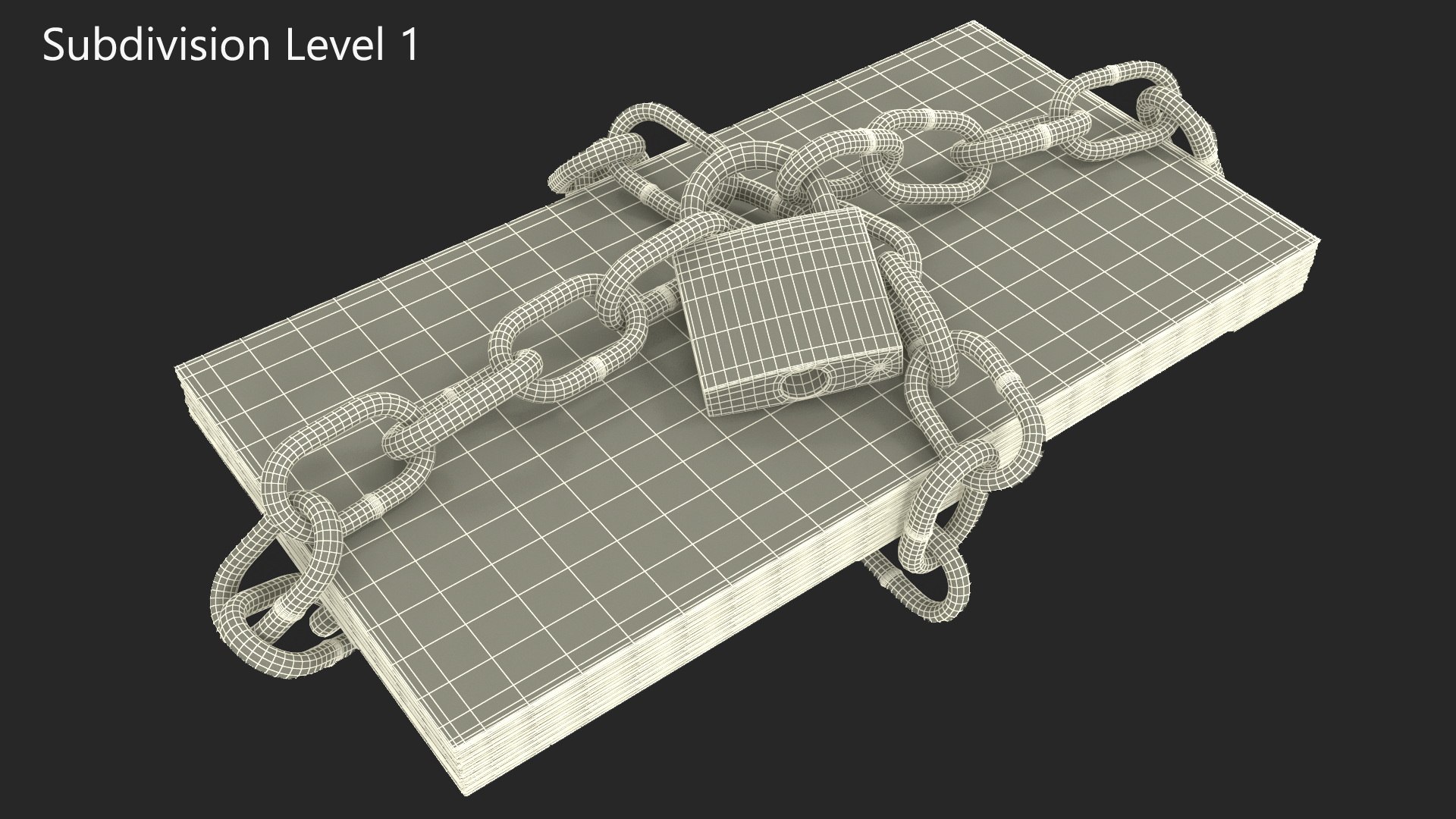 3D Model Bundle Of Euro Bills In Chain - TurboSquid 2265669