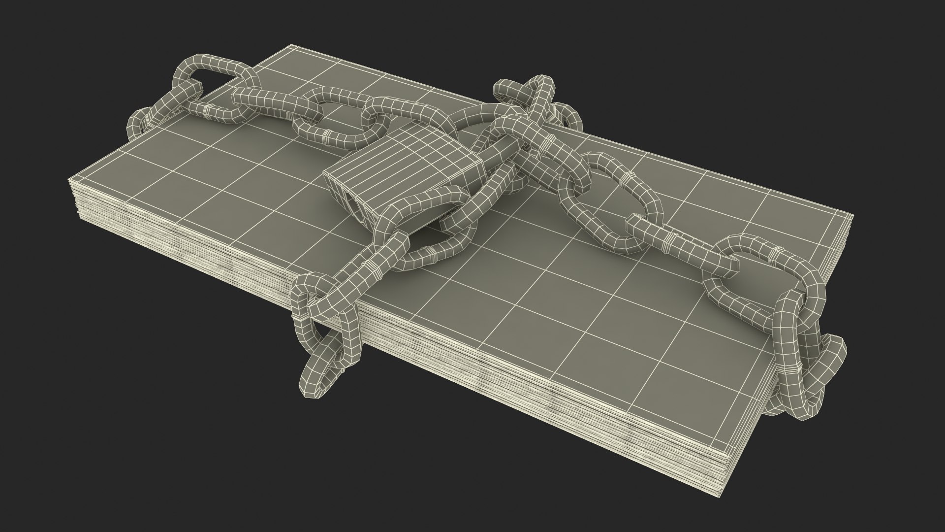 3D Model Bundle Of Euro Bills In Chain - TurboSquid 2265669