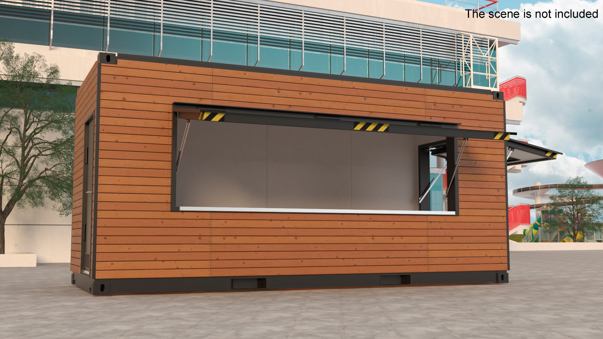 Custom Shipping Container Cafe Model - TurboSquid 2167666