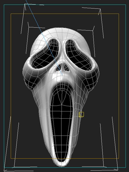 3d scary scream mask model