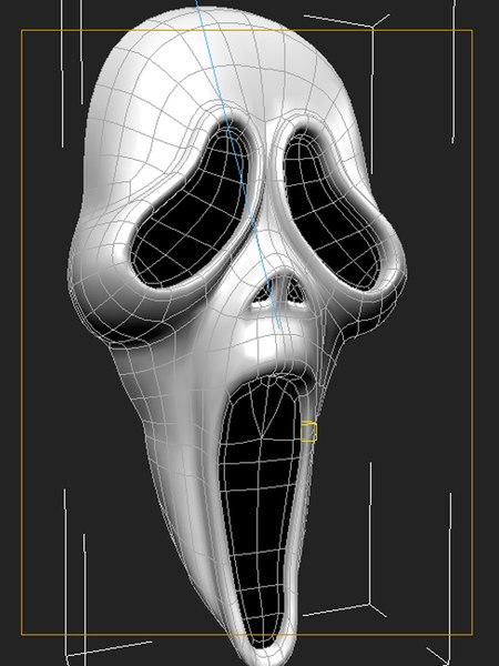 3d scary scream mask model