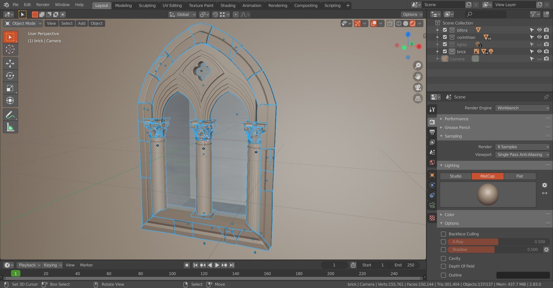 3D Classical Mullioned Window Model - TurboSquid 1605507