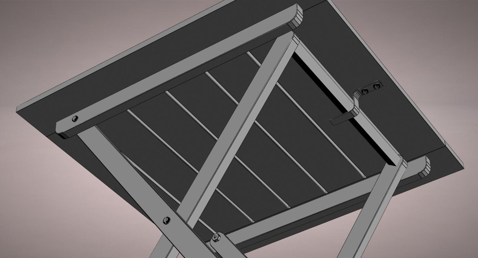 3D folding table model - TurboSquid 1347902