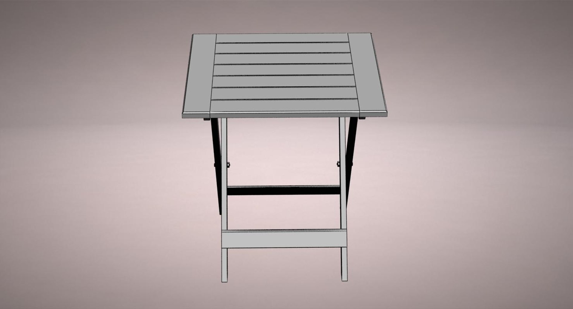 3D folding table model - TurboSquid 1347902
