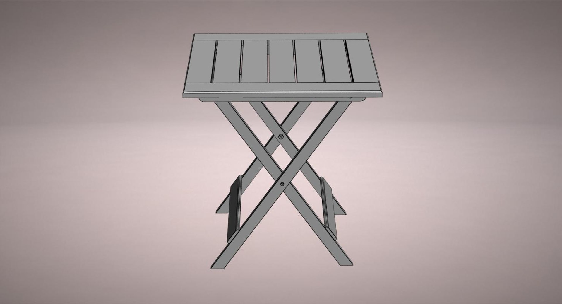 3D folding table model - TurboSquid 1347902