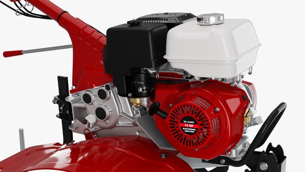 3D tiller gasoline engine - TurboSquid 1364405