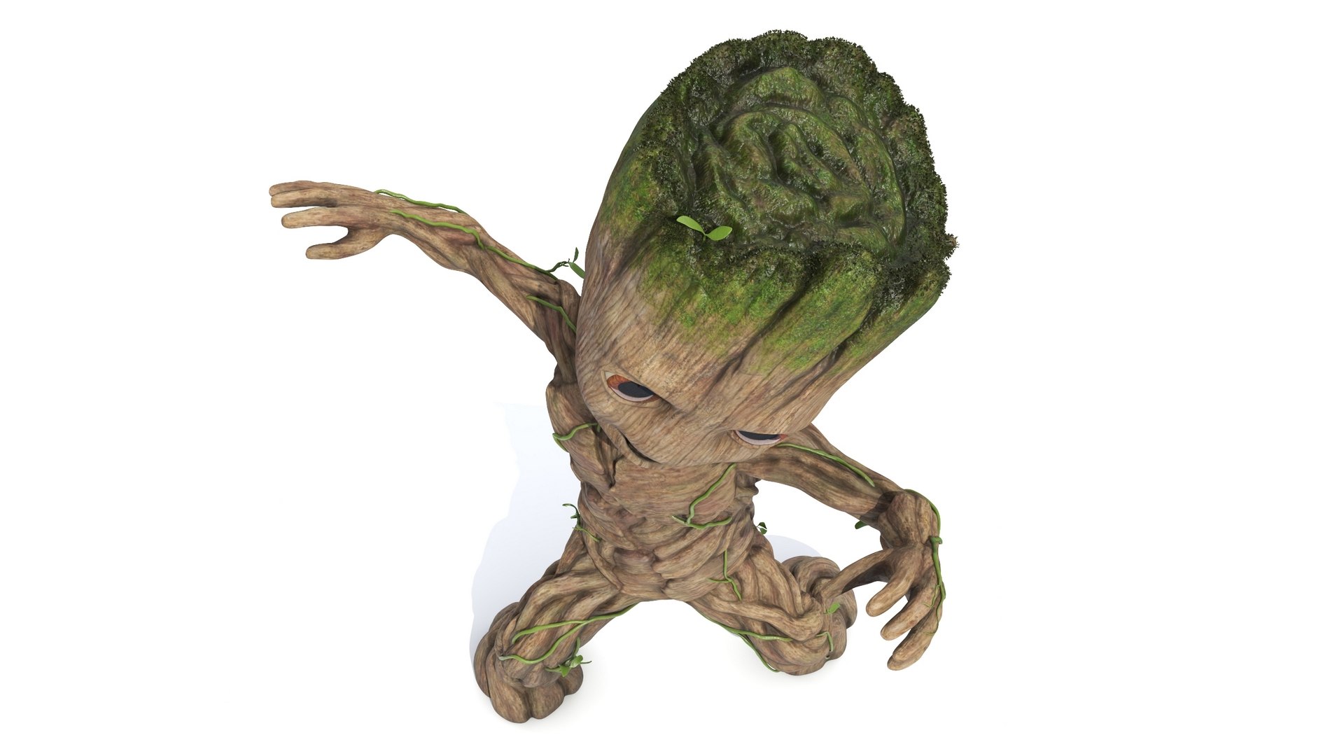 Little Groot Character Dancing Pose For 3D Print Model - TurboSquid 2286764